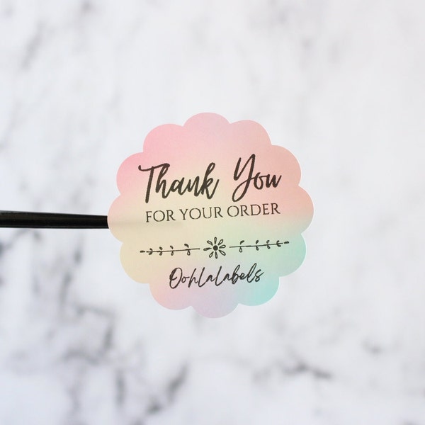 Scalloped Labels - Etsy