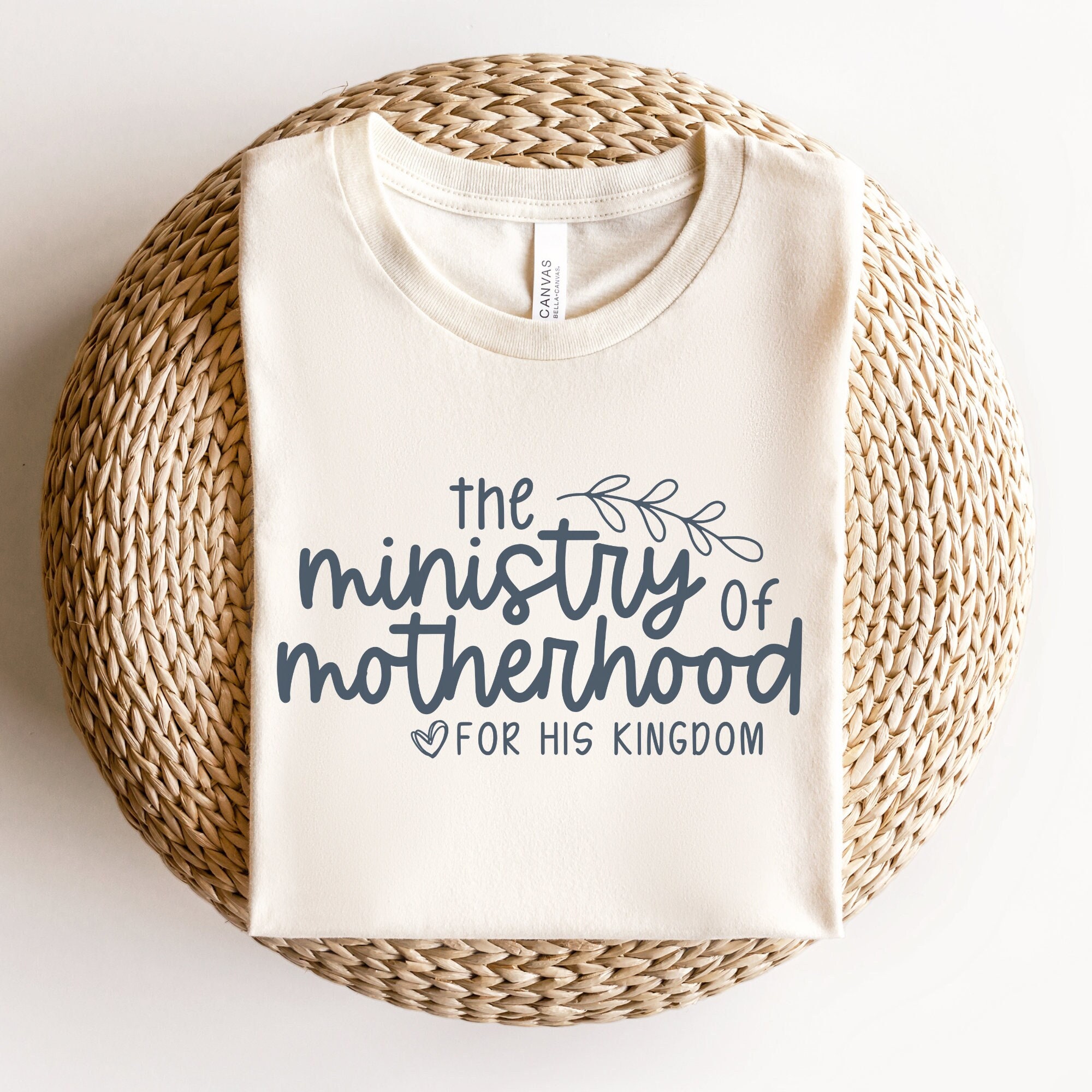 Christian Homeschool Mom Shirt, Motherhood is Ministry, Ministry of ...