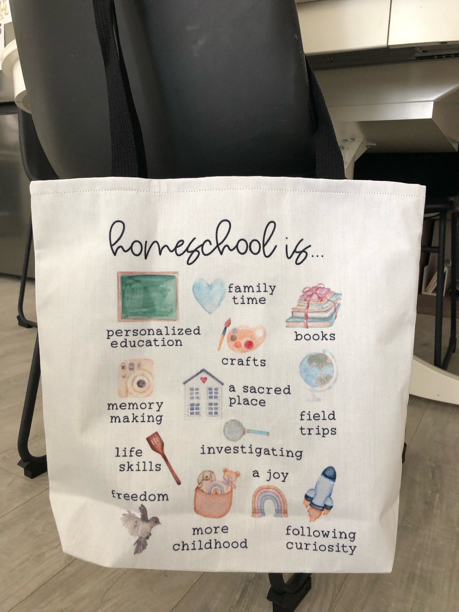 Homeschool Bag, Homeschool Library Bag, Homeschool Mom Gifts ...