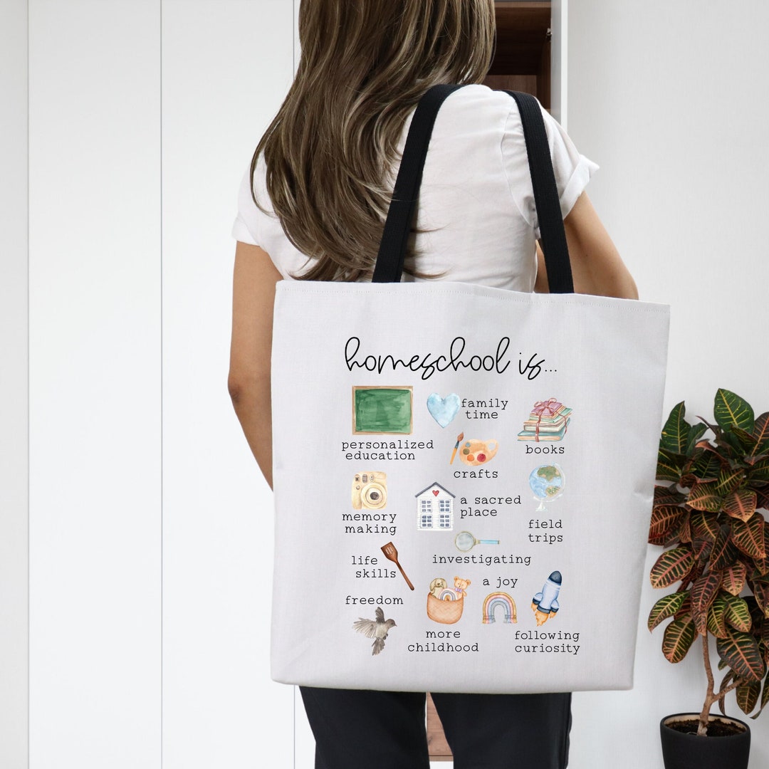 Homeschool Bag, Homeschool Library Bag, Homeschool Mom Gifts ...