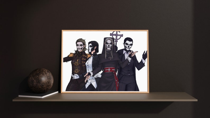 Fem Power Ghost Poster Metal Music Digital Poster Room - Etsy