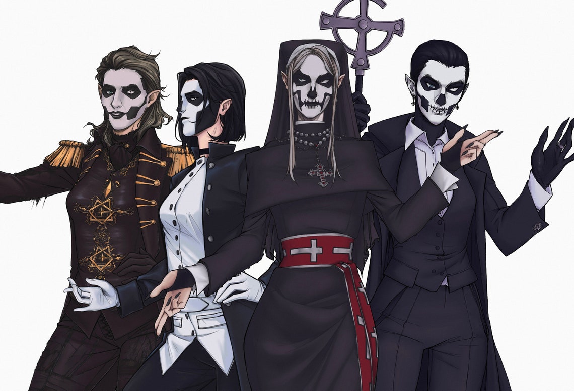 Fem Power Ghost Poster Metal Music Digital Poster Room - Etsy