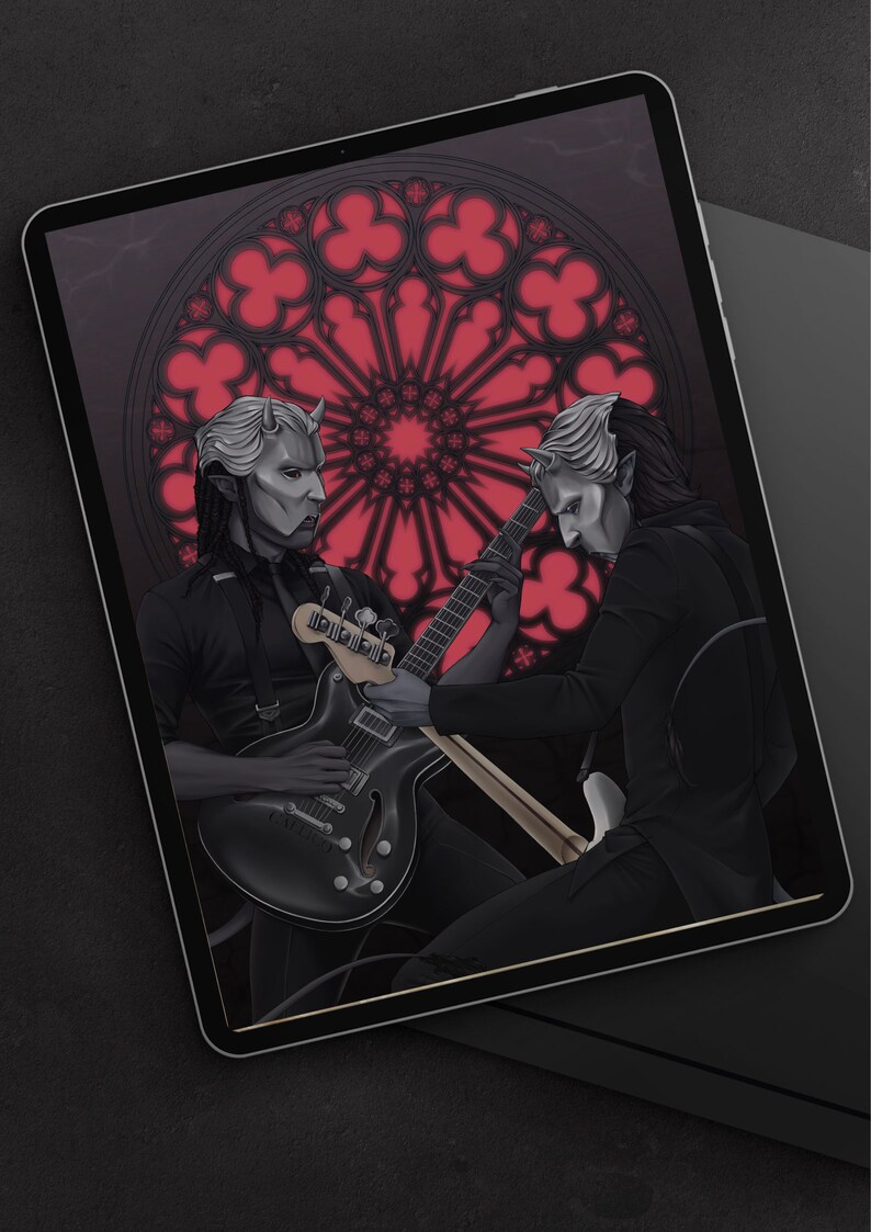 Multi & Water Ghouls Ghost Poster Metal Music Digital Poster Room Decor ...