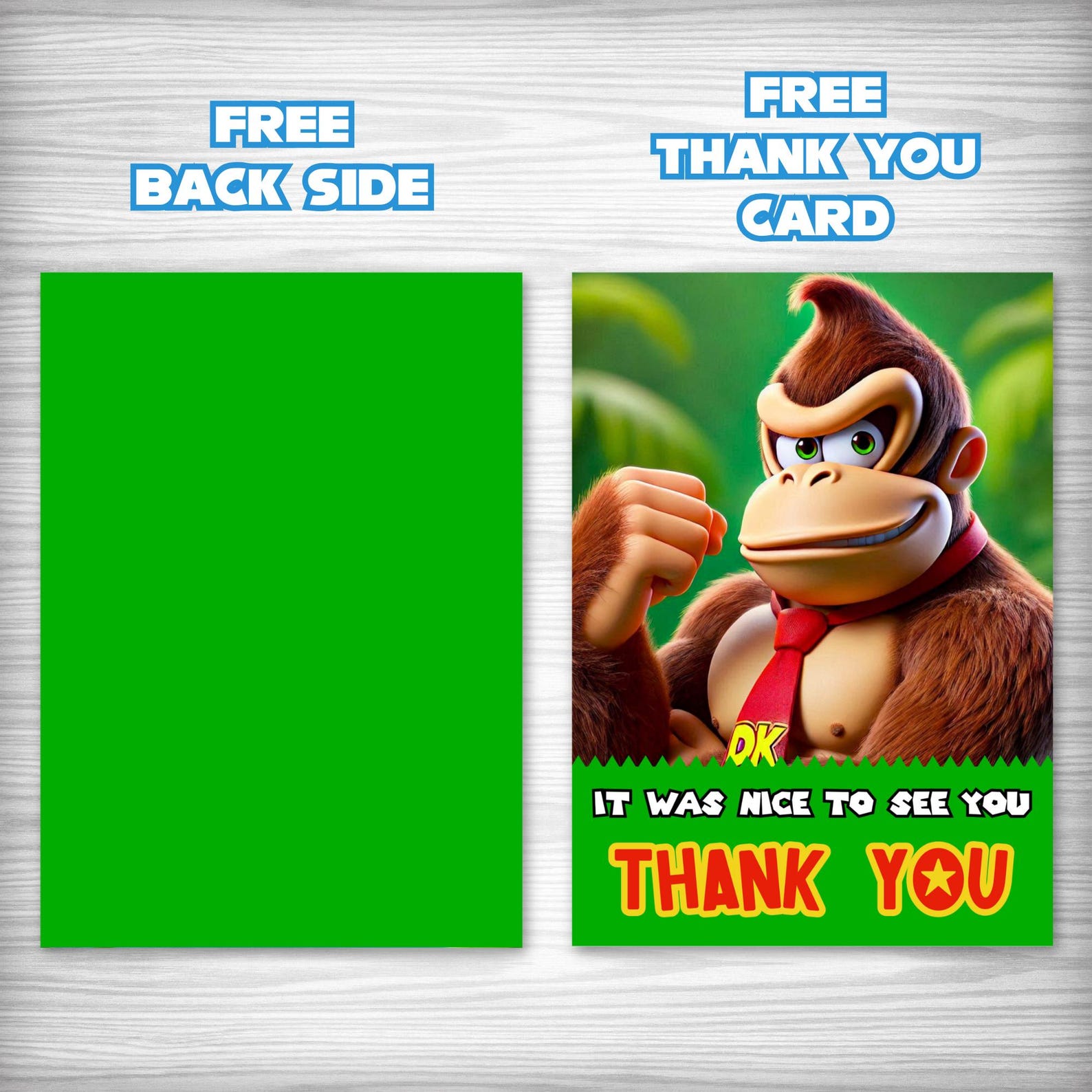 Donkey Kong Birthday Invitation | Super Mario Birthday Invitation ...