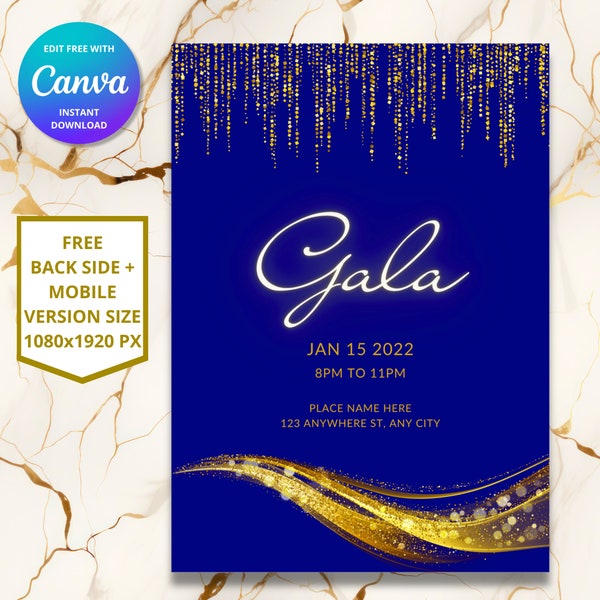 Gala Program Template - Etsy