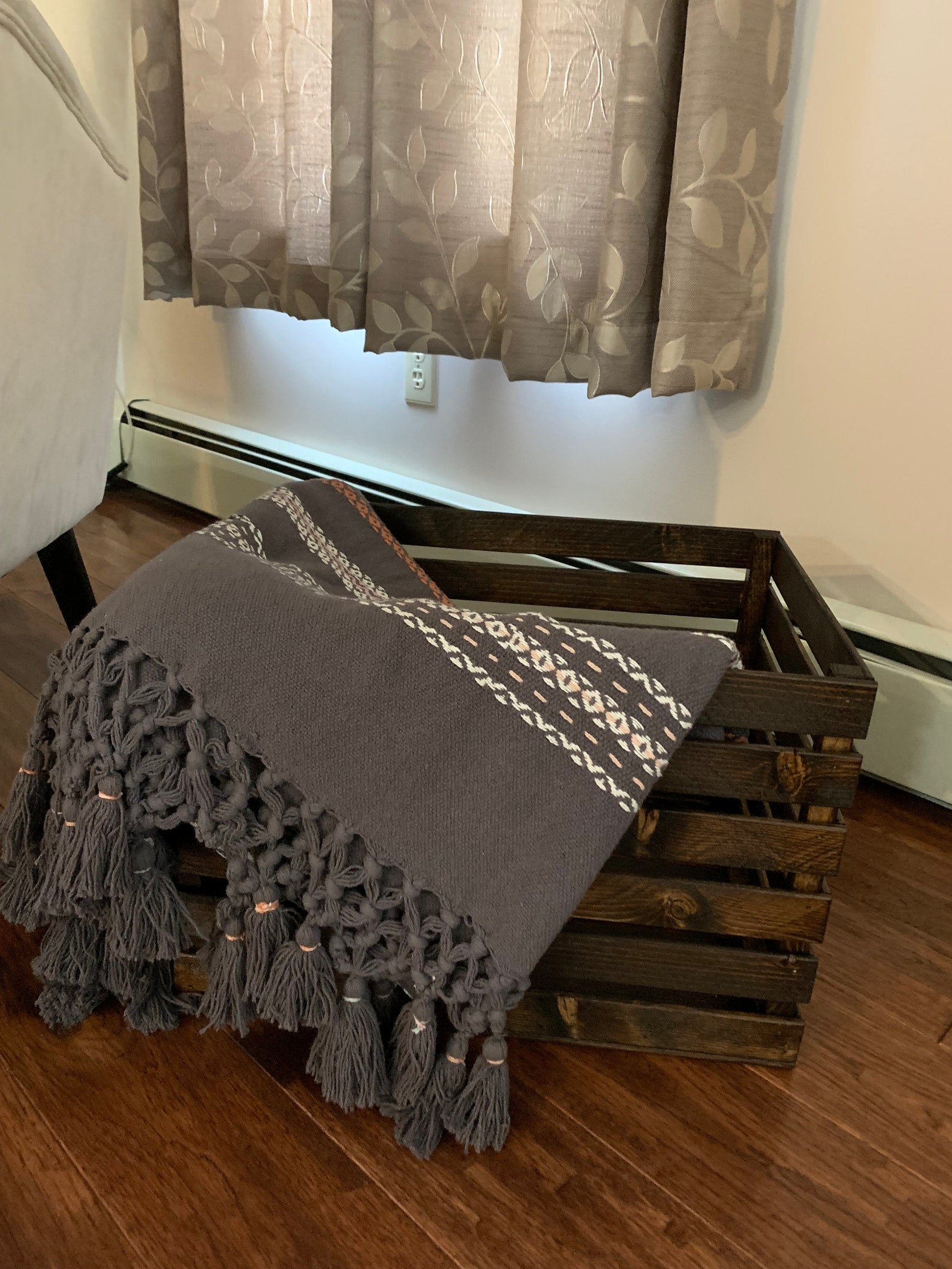 Large Wooden Crate, Rustic Farmhouse Decor, Organization, Storage - Etsy