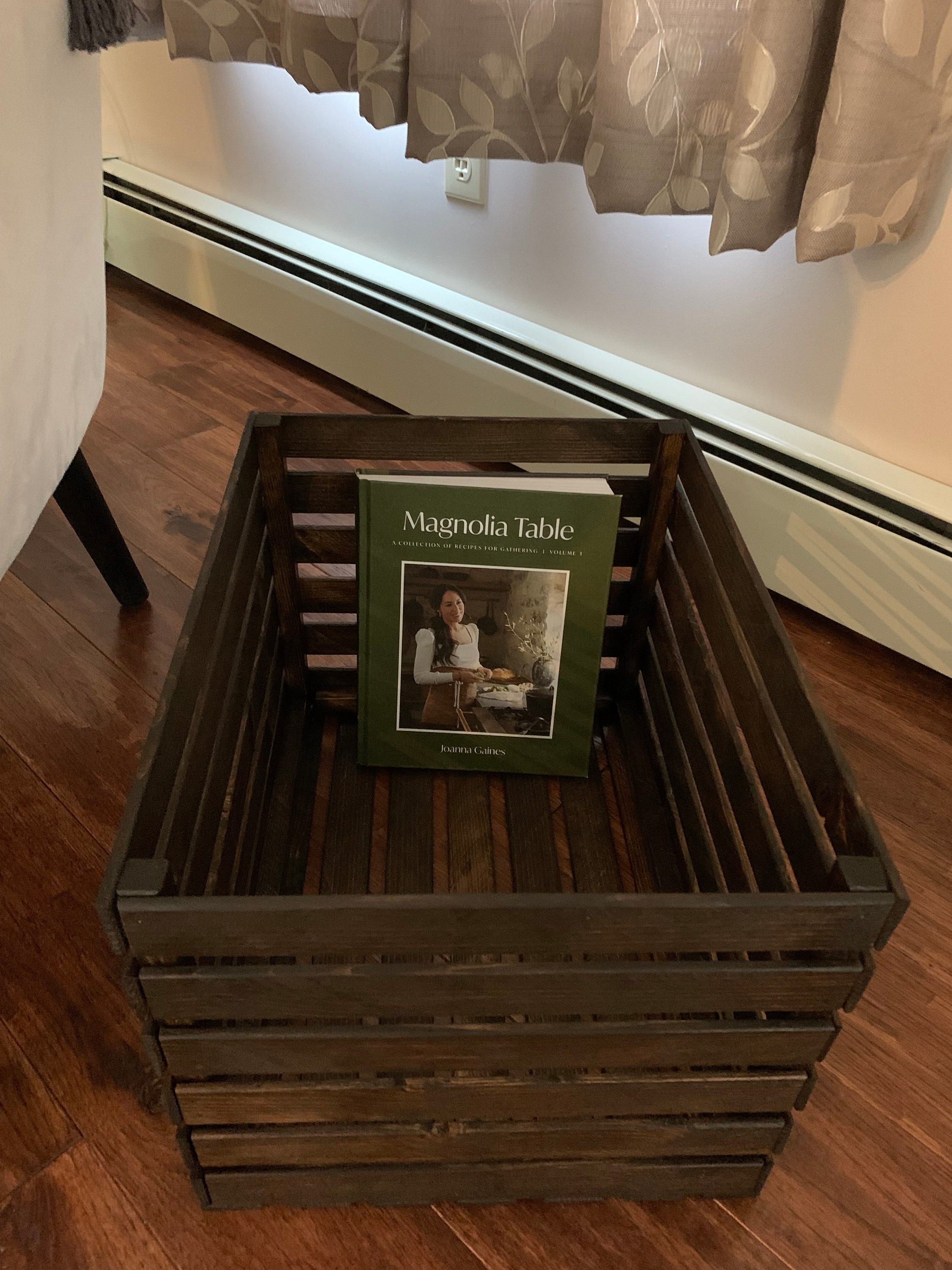 Large Wooden Crate, Rustic Farmhouse Decor, Organization, Storage - Etsy