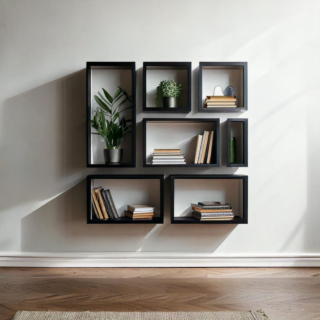 Wall Bookshelf,floating Wall Bookshelves,wall Bookshelves,minimal ...