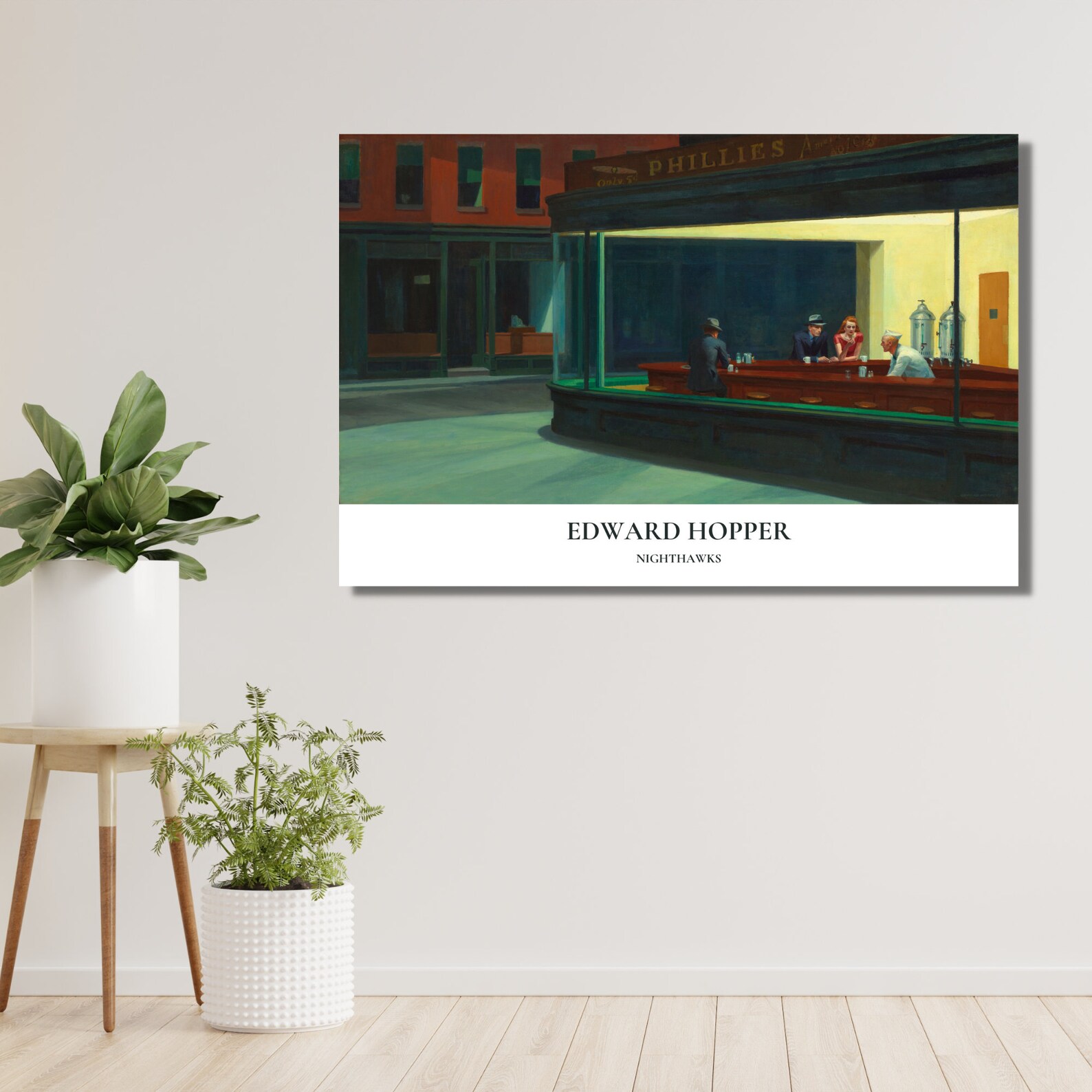 Hopper Print, Hopper Digital Art, Digital Download, Nighthawks, Instant ...