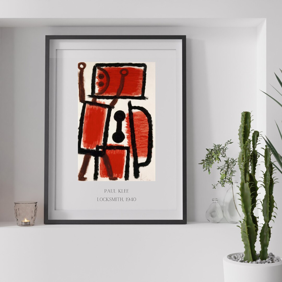 Locksmith Printable | Paul Klee Wall Art | Bauhaus Modern Art Print - Etsy