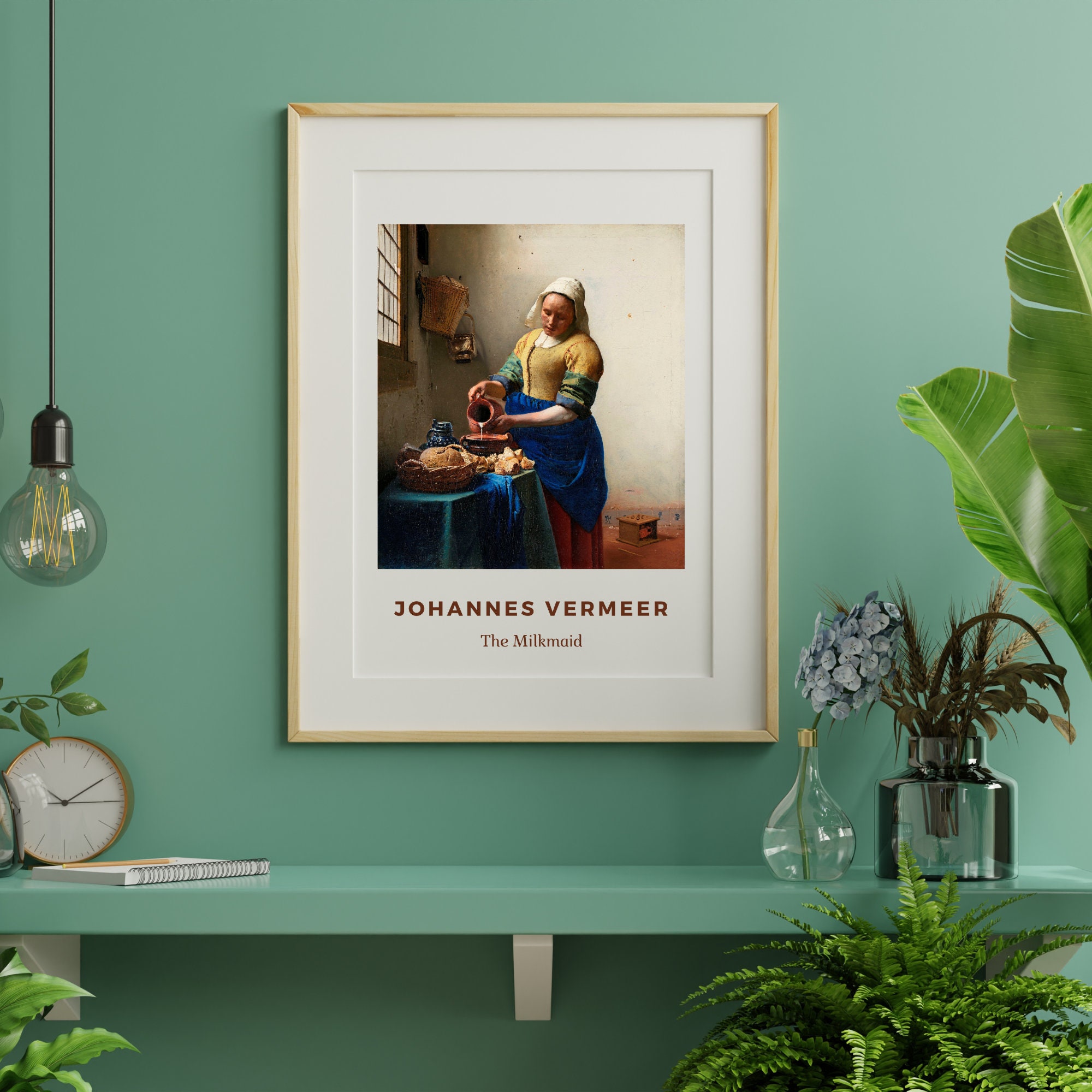 Johannes Vermeer print Vermeer digital art Digital Download - Etsy México
