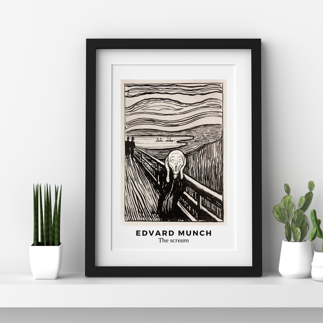 The Scream Printable | Munch Wall Art | Expressionist Classic Art Print ...