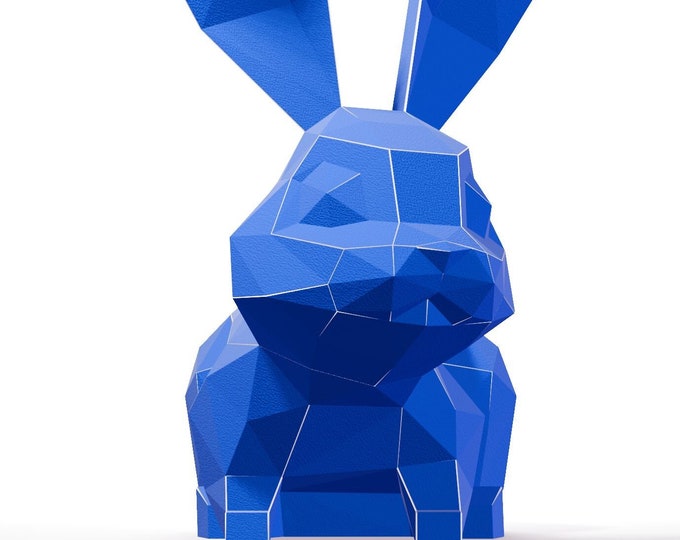 Rabbit, Easter Bunny, Papercraft, Pepakura, Lowpoly, Low Polygon, 3D ...