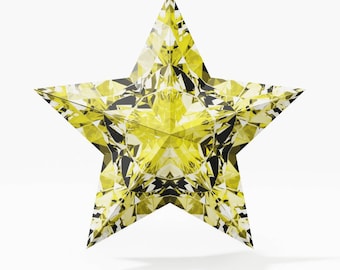 The Moon DIY Papercraft Kit Large Template, Star Diamond 3D Papercraft ...