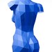 Woman Torso Papercraft Sculpture, 3D Woman Torso DIY Template | Low ...