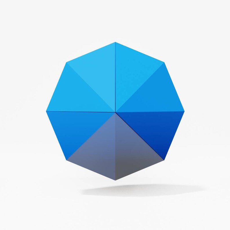 Diamond , Papercraft Diamond , 3D Papercraft Diamond Template | Low ...