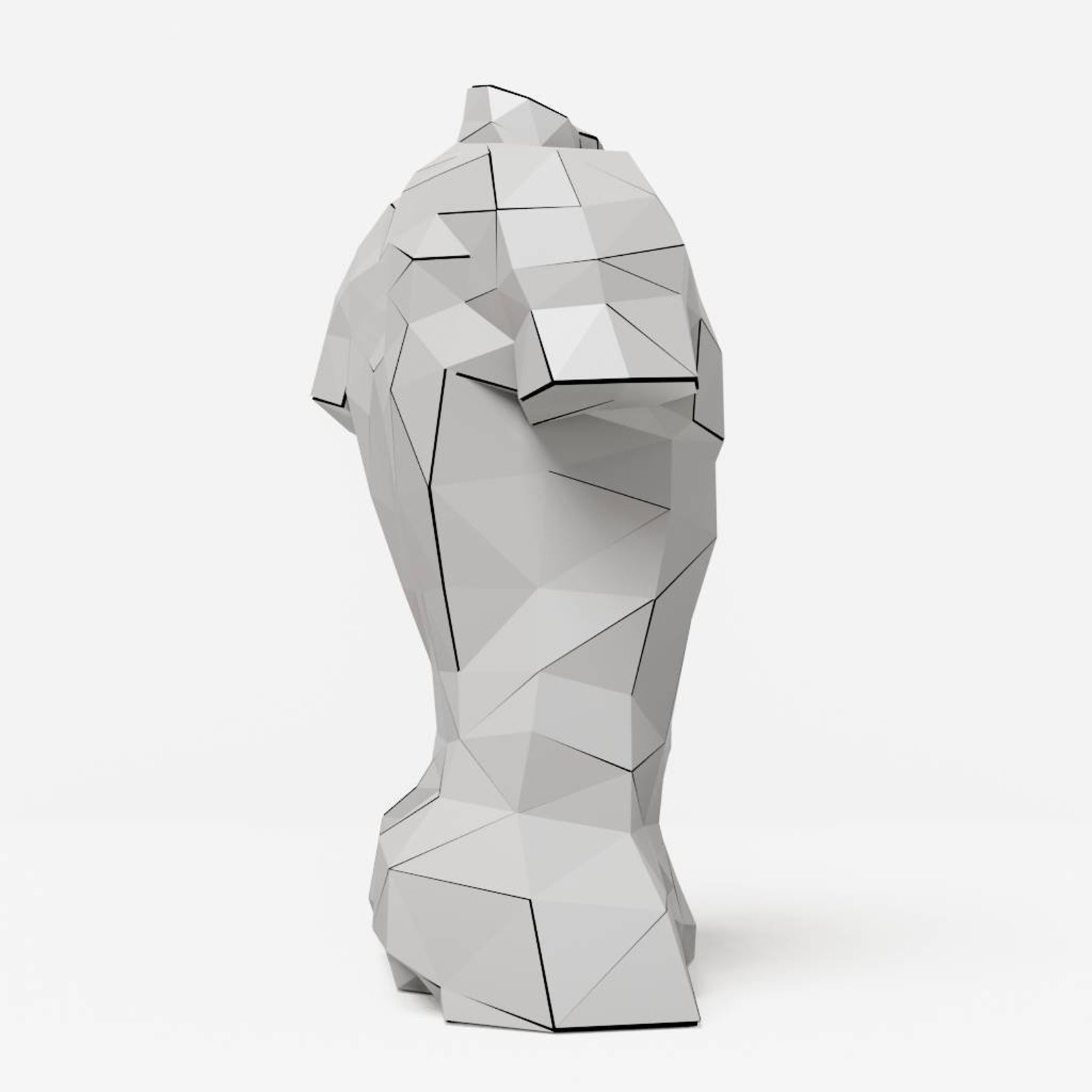 Man Torso Papercraft Sculpture 3D Papercraft Man Torso - Etsy