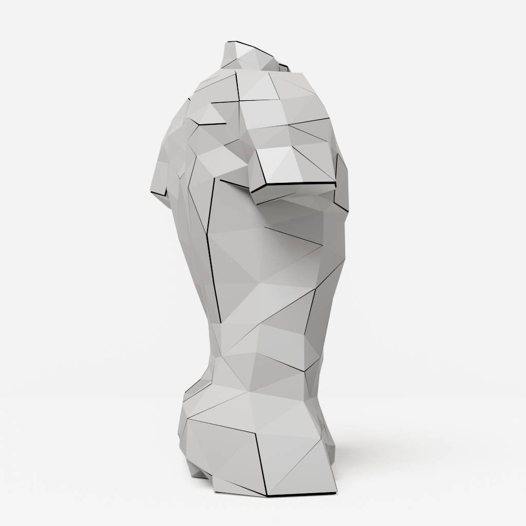 Man Torso Papercraft Sculpture 3D Papercraft Man Torso - Etsy