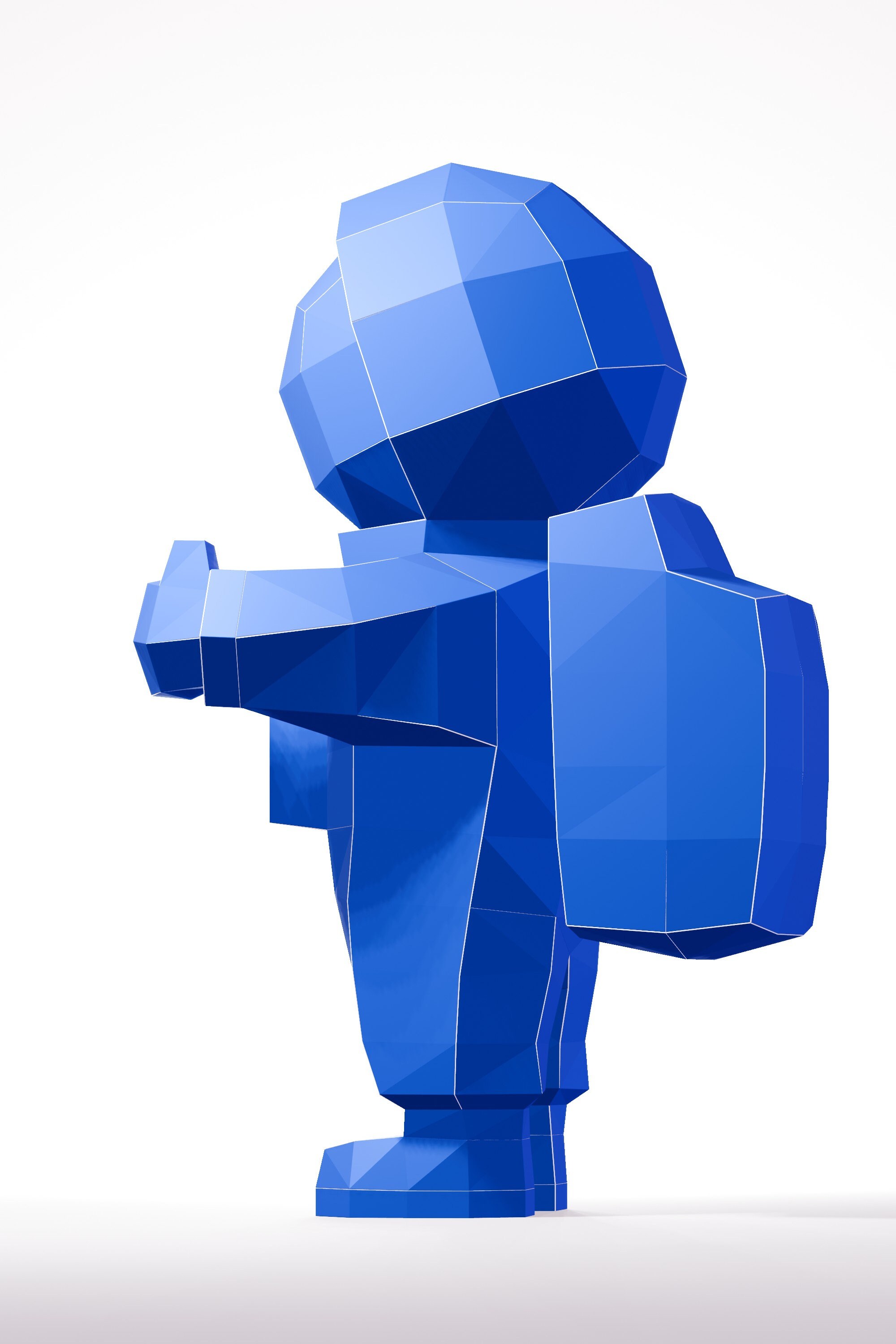 OK Astronaut, Papercraft Astronaut Template, Paper Craft DIY Kit, Low ...