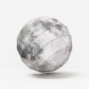 The Moon DIY Papercraft Kit Large Template, Star Diamond 3D Papercraft ...