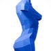 Woman Torso Papercraft Sculpture, 3D Woman Torso DIY Template | Low ...