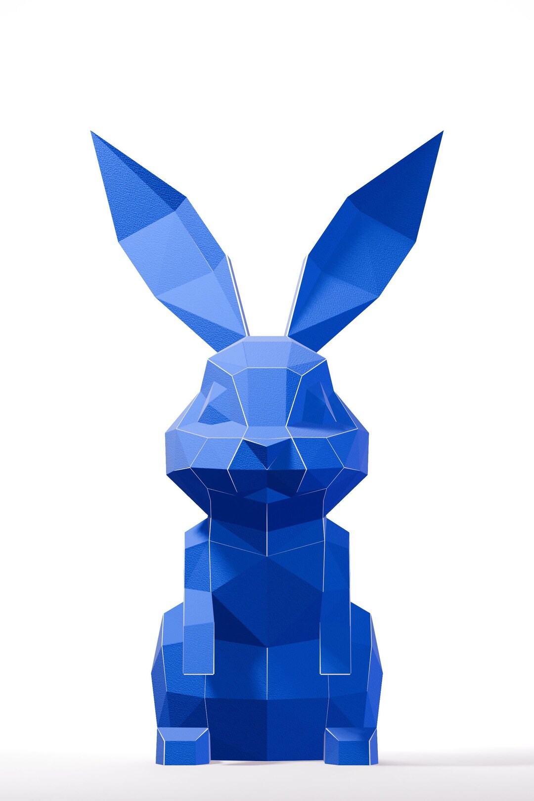 Standing Easter Bunny, 3D Paper Craft Template Kit, Papercraft Rabbit ...