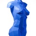 Woman Torso Papercraft Sculpture, 3D Woman Torso DIY Template | Low ...