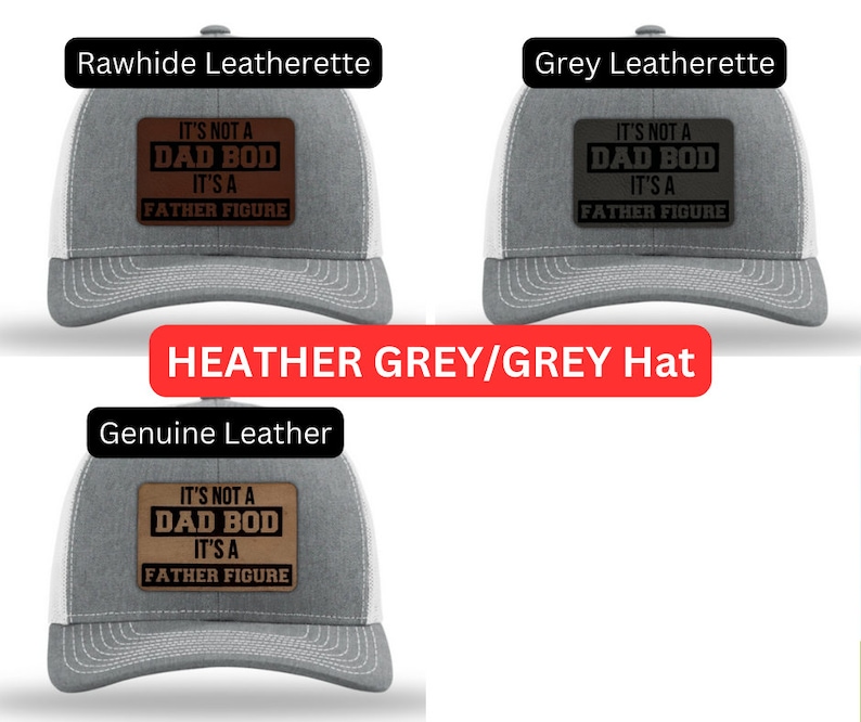 It's Not a DAD BOD It's a Father Figure | Engraved Leather Patch ...