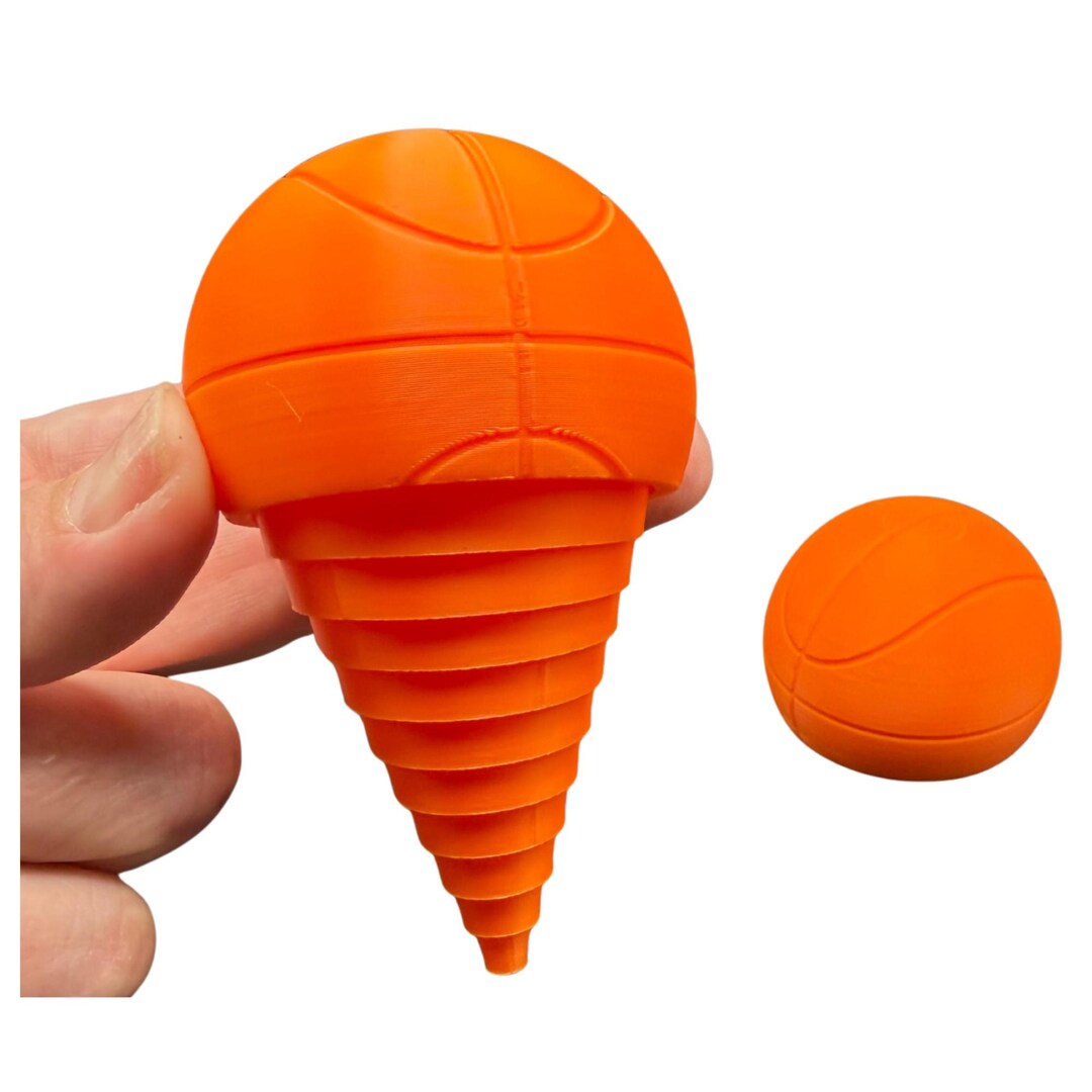 Basketball Layered Fidget Toy | 3D Printed Basketball Fidget | Sports ...