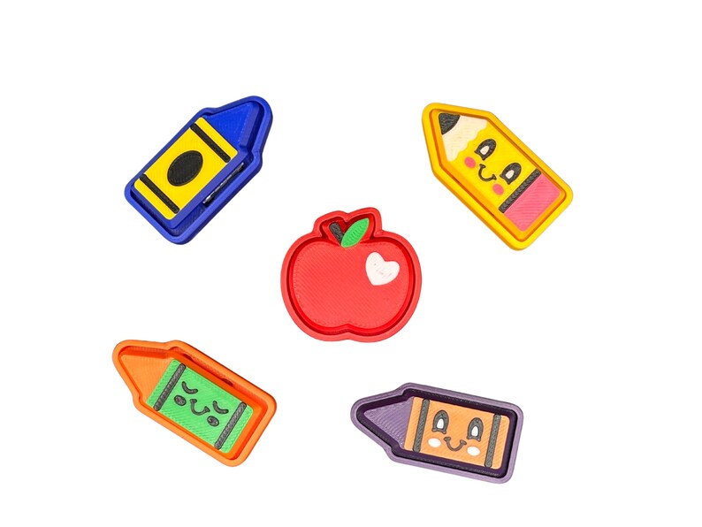 Back to School Fidget Clicker Set - Crayons, Pencils & Apples | Teacher ...