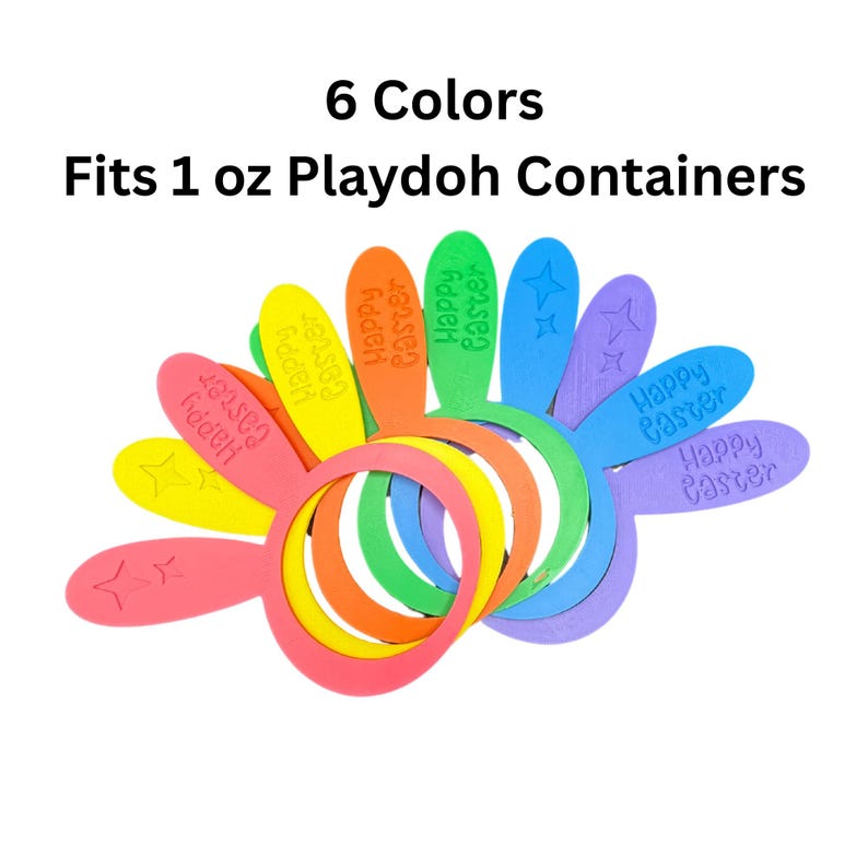 Easter Bunny Playdoh Holder | 3D Printed Easter Basket Stuffer | Holds ...