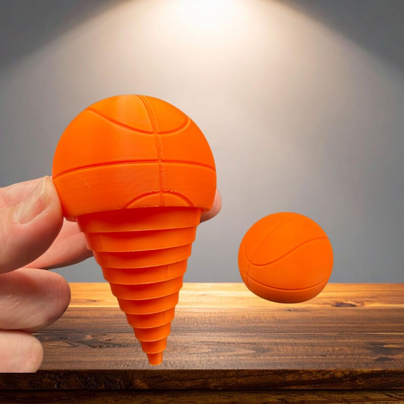 Basketball Layered Fidget Toy | 3D Printed Basketball Fidget | Sports ...