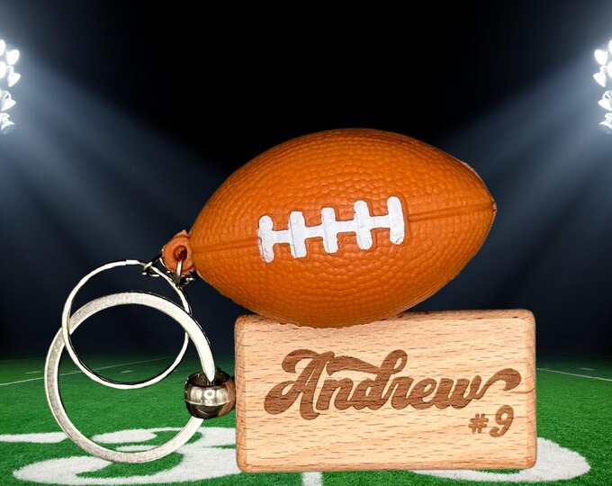 Football Keychain, Football Team, Football Team Bag Tag, Football Bag ...