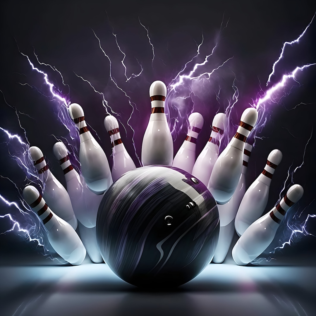 Bowling DIGITAL DOWNLOAD Bowling Graphics, Bowling Ball, Strike, Printable, Digitized Embroidery ...