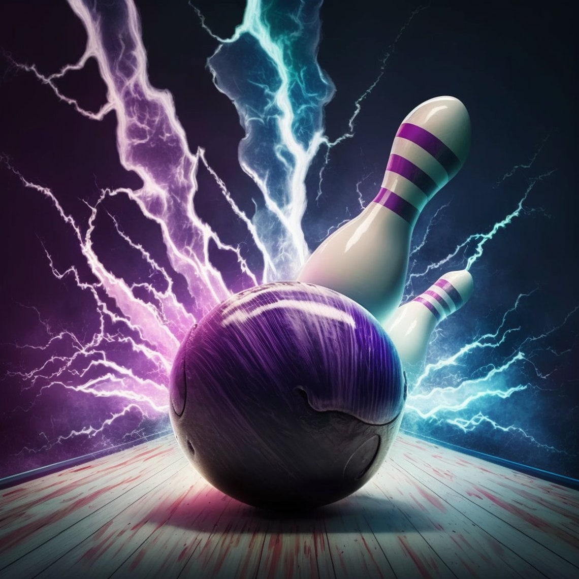 Bowling DIGITAL DOWNLOAD Bowling Graphics, Bowling Ball, Strike ...