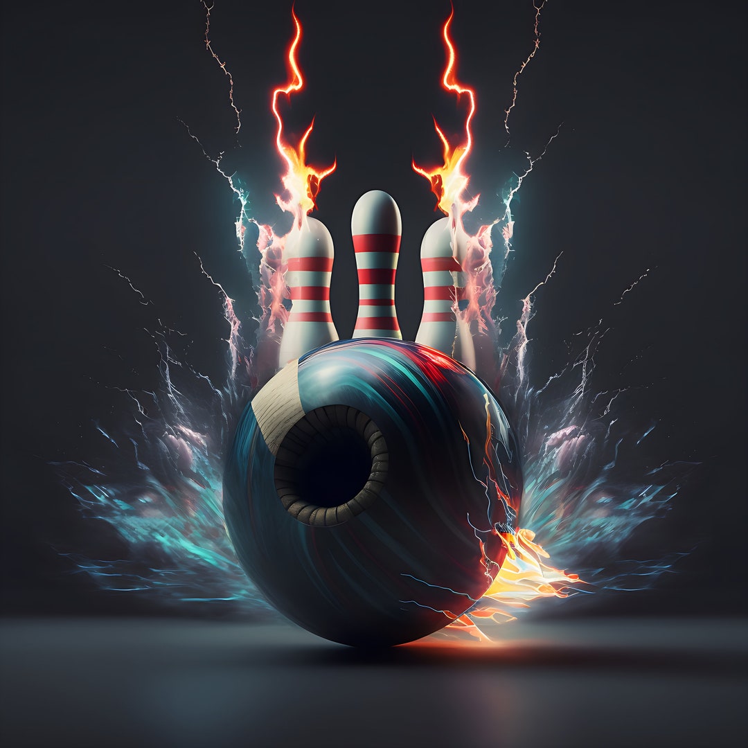 Bowling DIGITAL DOWNLOAD Bowling Graphics, Bowling Ball, Strike ...