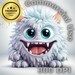 Angry Sweet Cuddle Monster Clipart - Set of 4 High Quality Png's ...
