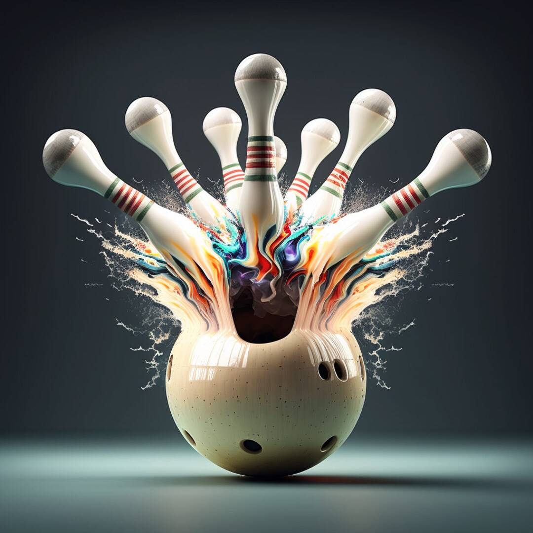 Bowling DIGITAL DOWNLOAD Bowling Graphics, Bowling Ball, Strike ...