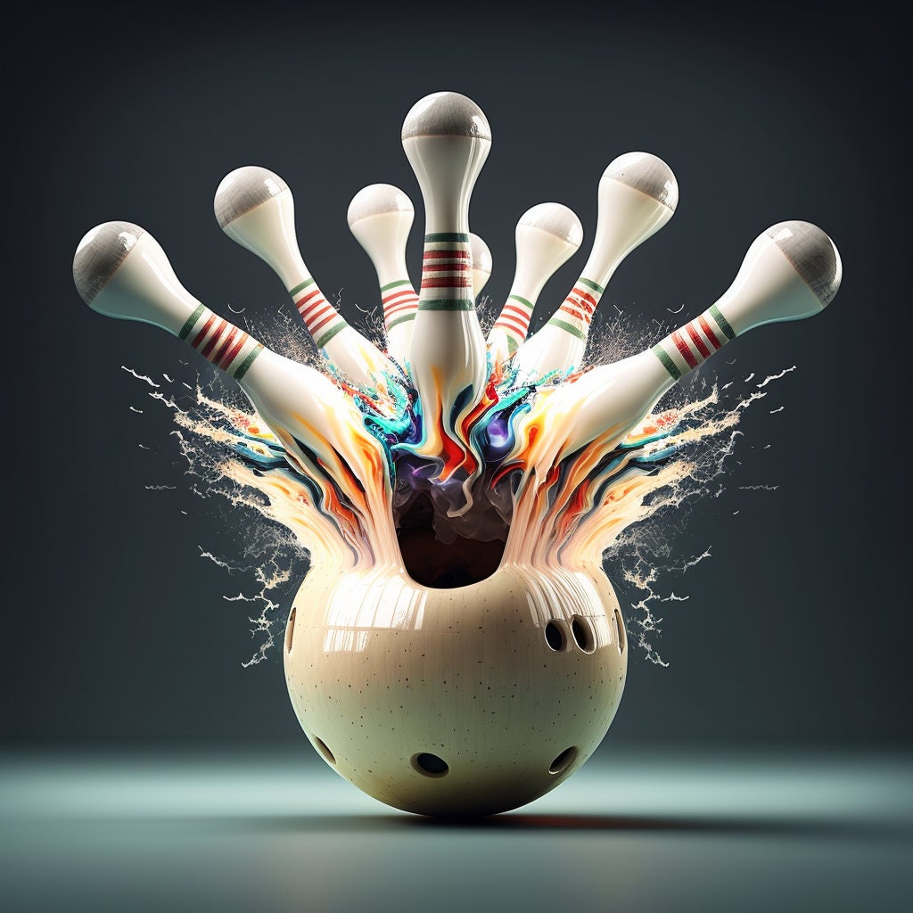Bowling DIGITAL DOWNLOAD Bowling Graphics, Bowling Ball, Strike ...