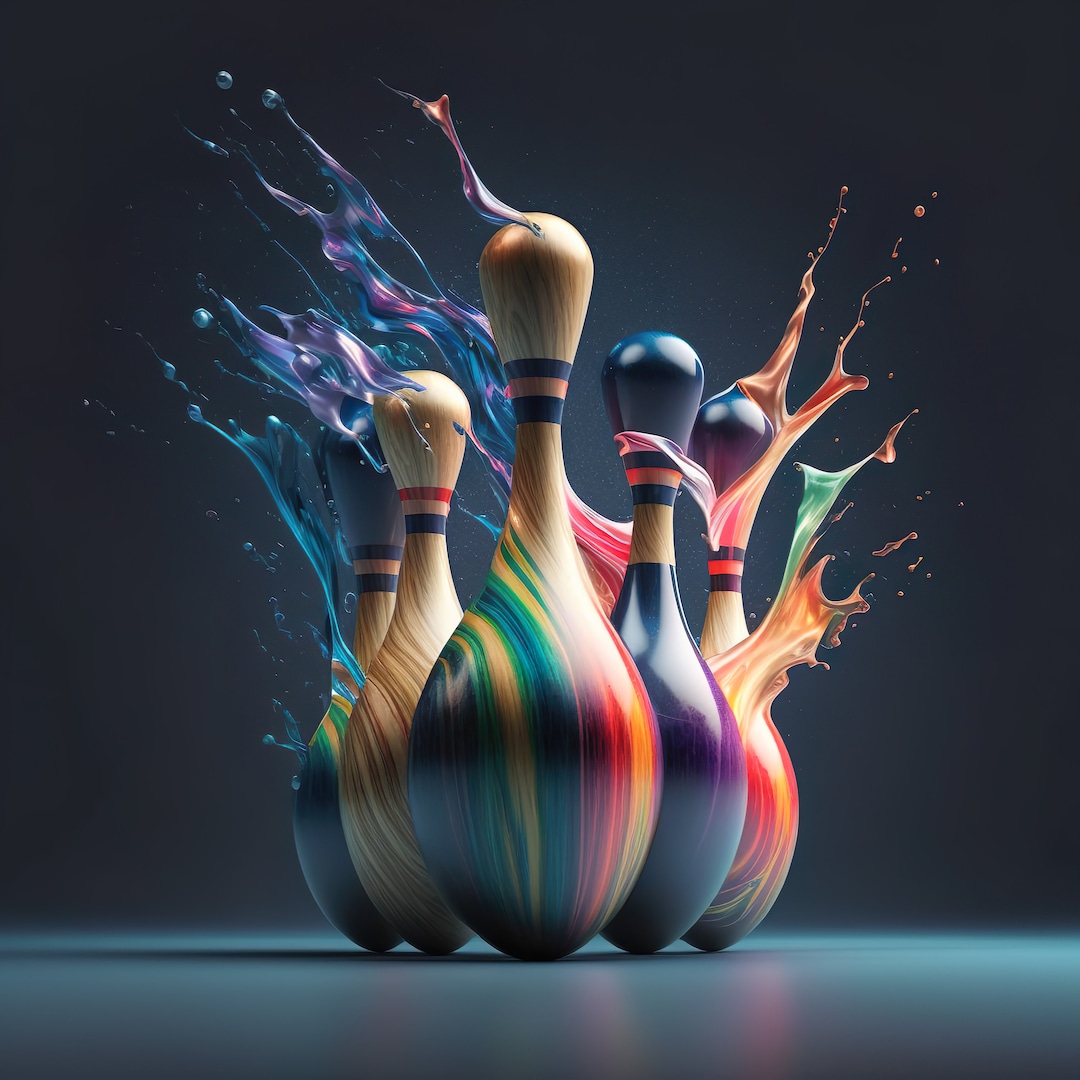 Bowling DIGITAL DOWNLOAD Bowling Graphics, Bowling Ball, Strike ...