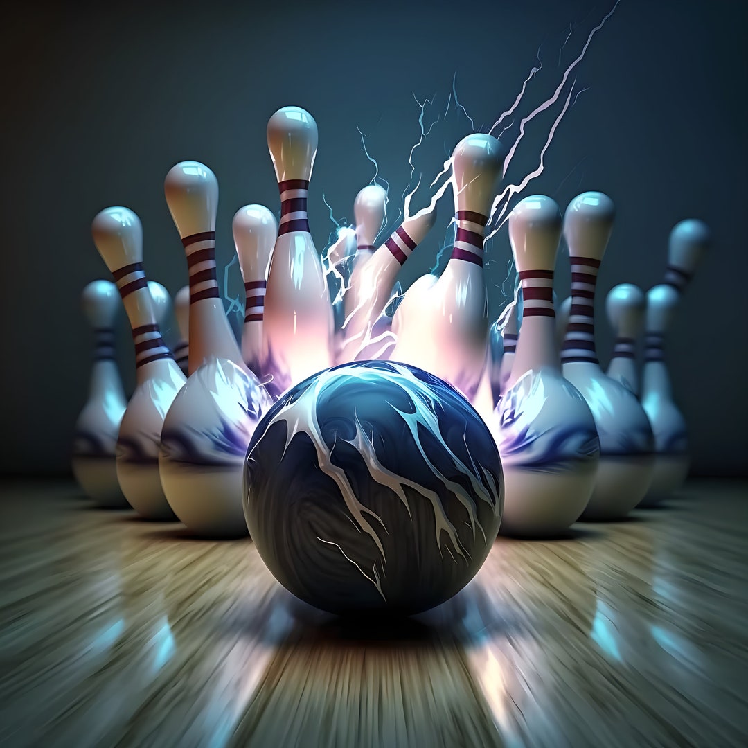 Bowling DIGITAL DOWNLOAD Bowling Graphics, Bowling Ball, Strike ...