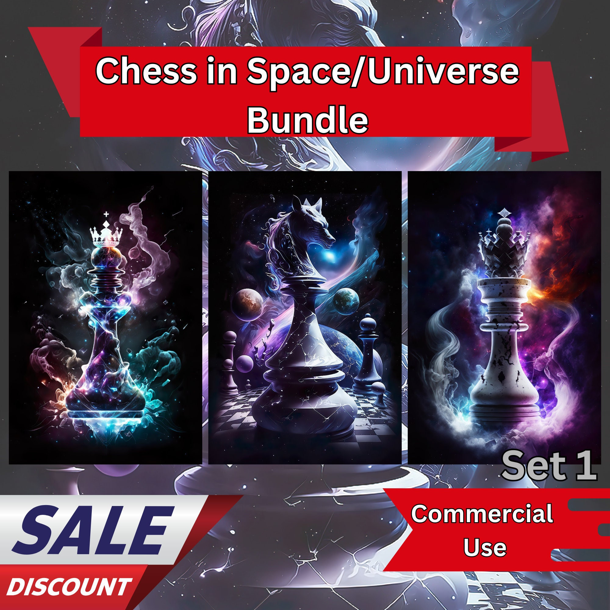 Chess Digital Download - Fantasy Chess - Set of 3 Png's - Mastering ...
