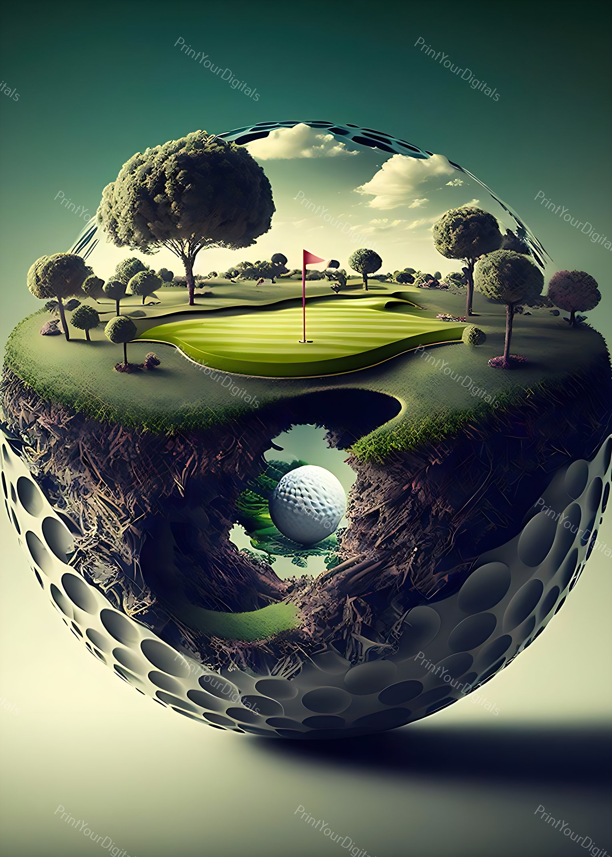 Golf Dream Collection - Includes 12 JPEG Golfing Images, Athletic ...