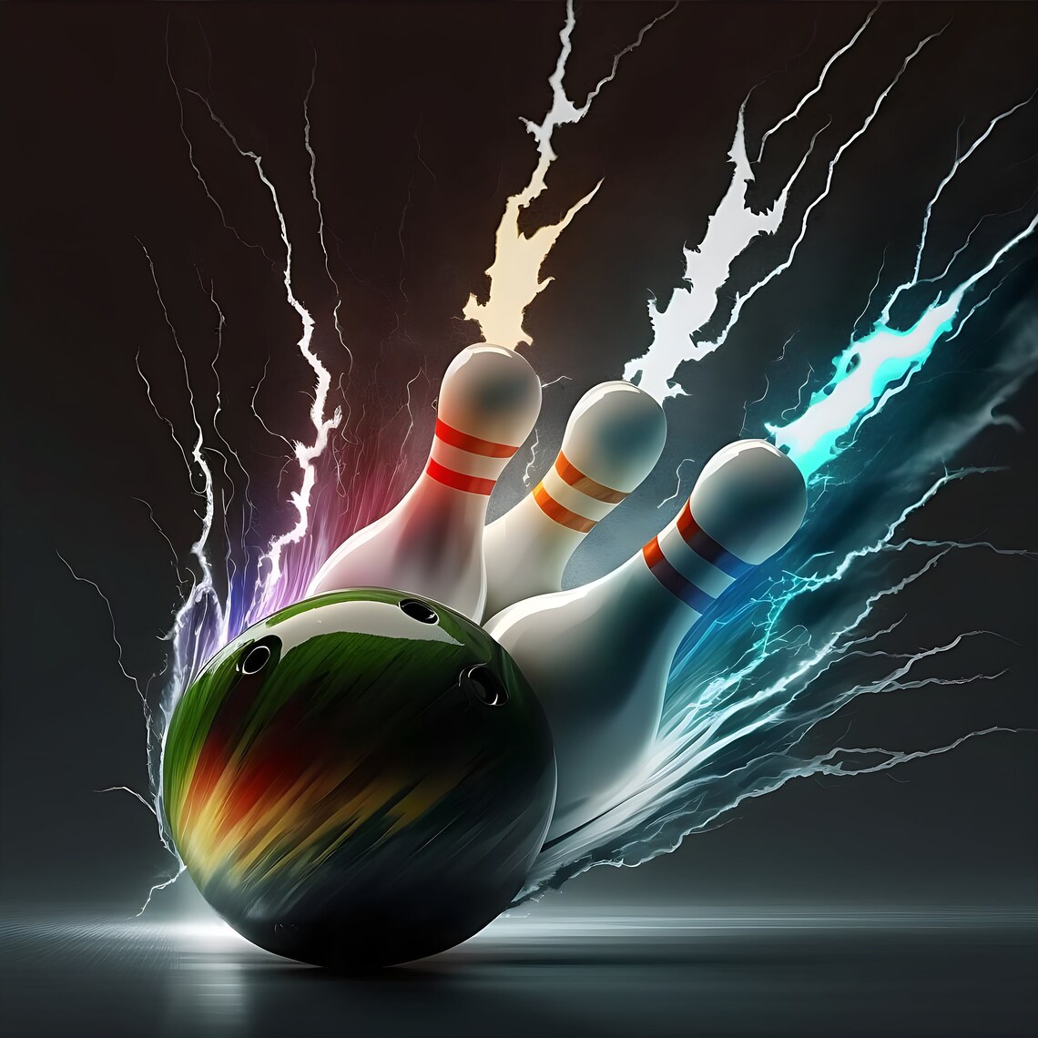 Bowling DIGITAL DOWNLOAD Bowling Graphics, Bowling Ball, Strike ...