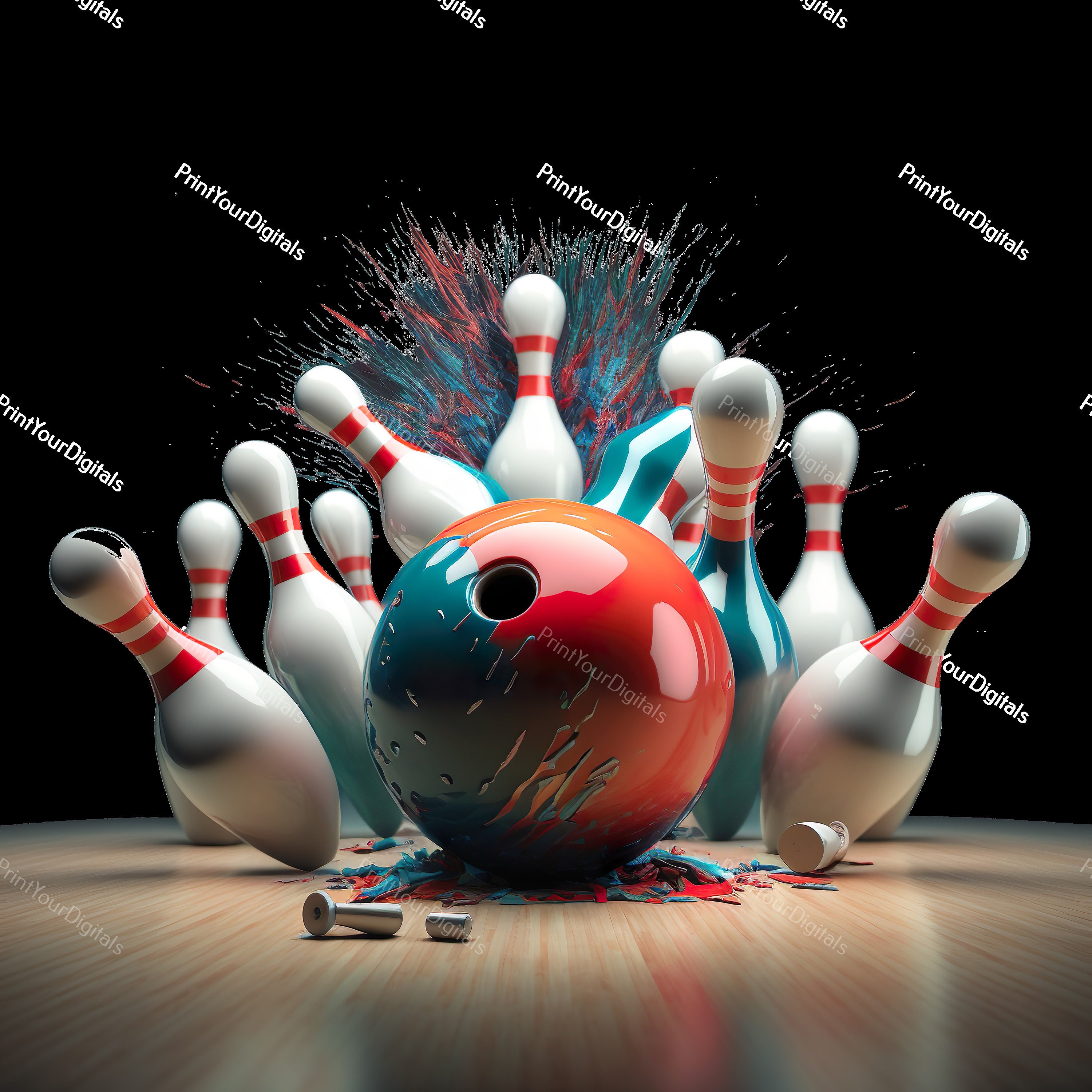 Bowling DIGITAL DOWNLOAD Bundle Bowling Graphics Bowling - Etsy