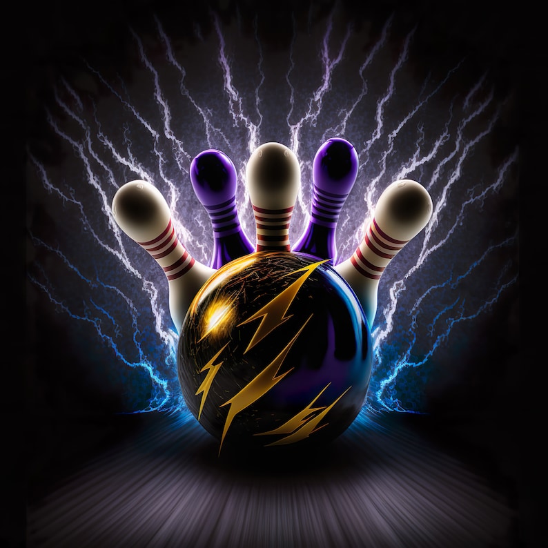 Bowling DIGITAL DOWNLOAD Bowling Graphics, Bowling Ball, Strike ...