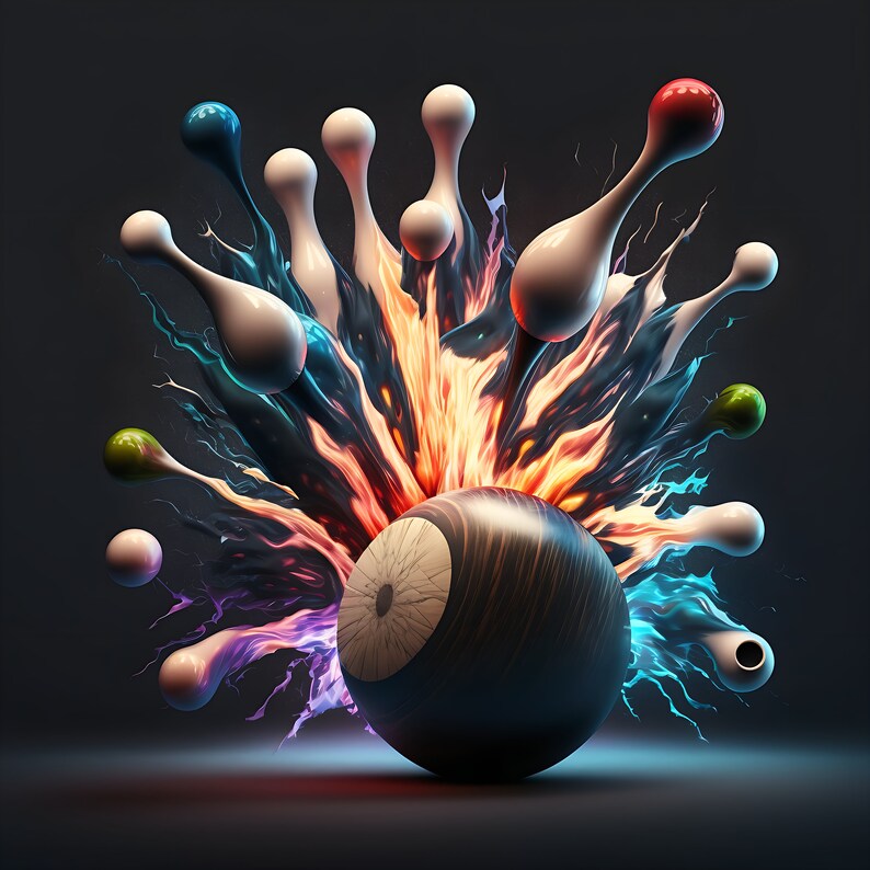 Bowling DIGITAL DOWNLOAD Bowling Graphics Bowling Ball - Etsy