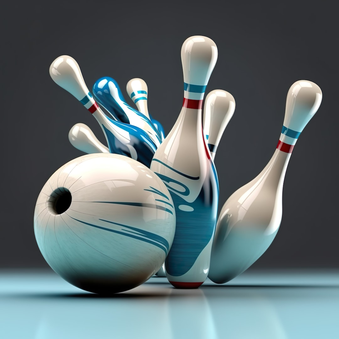 Bowling DIGITAL DOWNLOAD Bowling Graphics, Bowling Ball, Strike ...