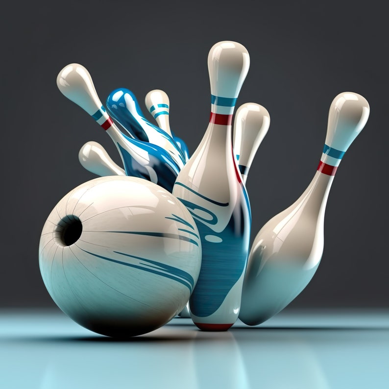 Bowling DIGITAL DOWNLOAD Bowling Graphics, Bowling Ball, Strike ...
