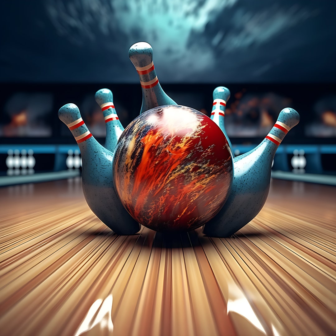 Bowling DIGITAL DOWNLOAD Bowling Graphics, Bowling Ball, Strike ...